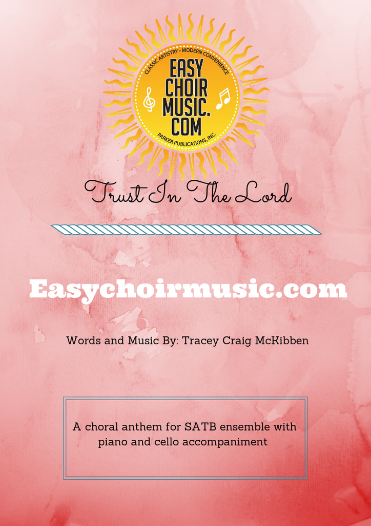 Trust In The Lord (SATB) – Easy Choir Music