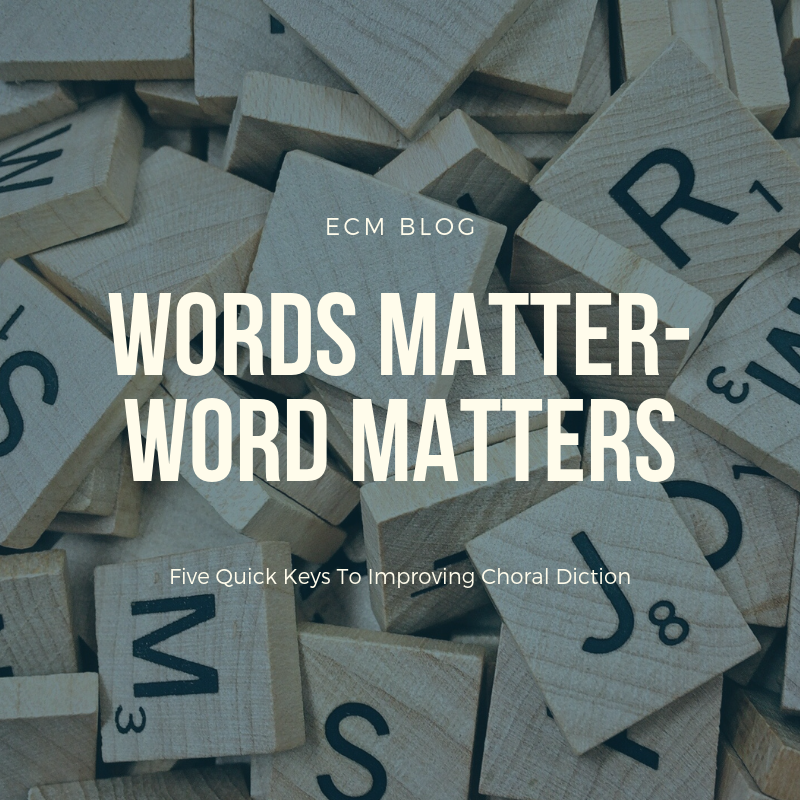 Words Matter-Word Matters – Easy Choir Music